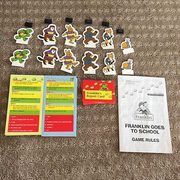 Pressman | Toys | Vintage 986 Franklin Goes To School Board Game All ...